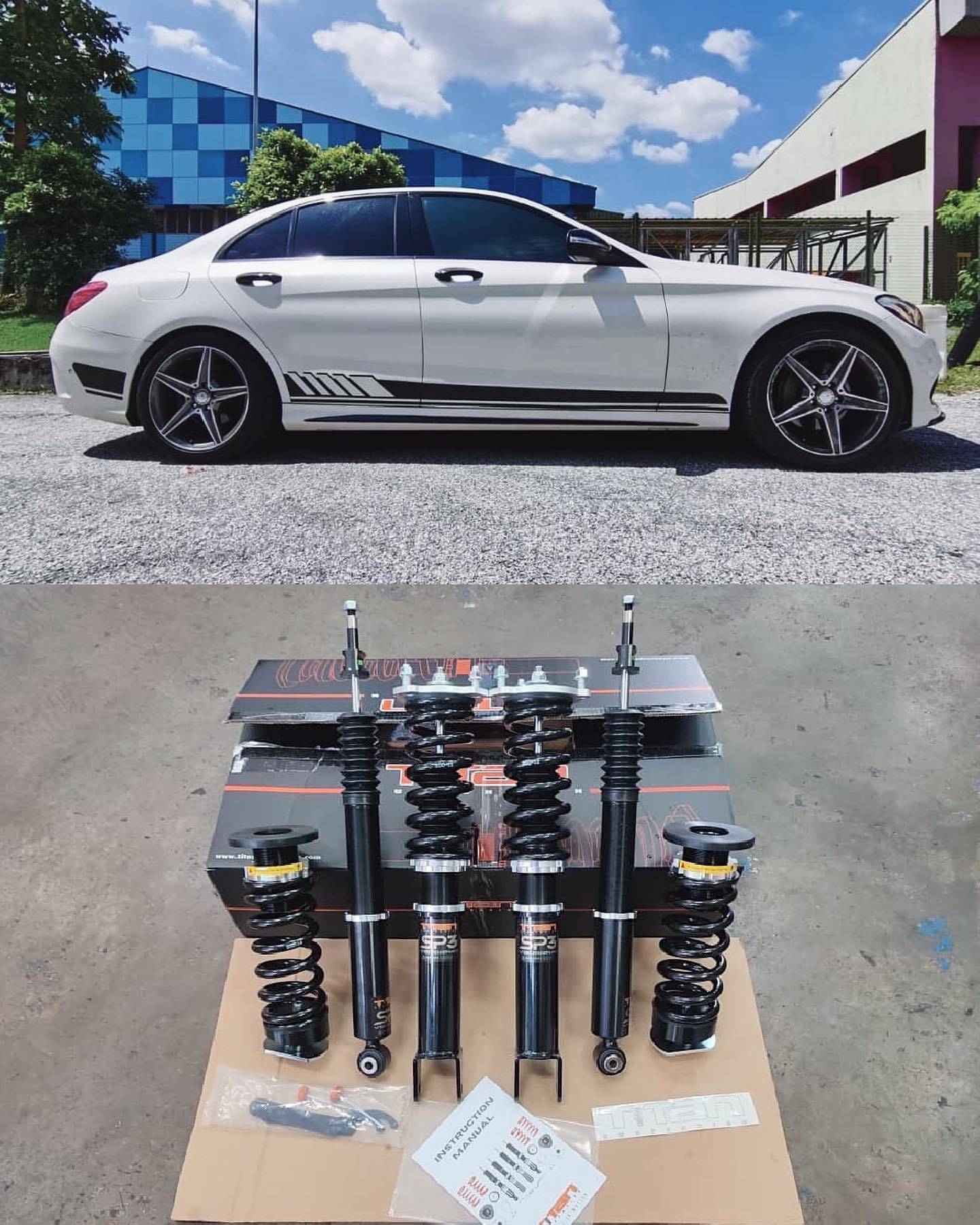 Mercedes Benz C Class W205 2015 TiTAN SP 3 Adjustable Coilover